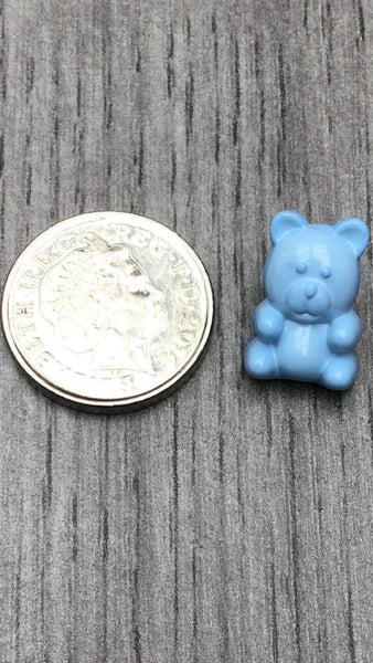 Baby Blue Teddy Bear Buttons | Buttons by Smart as a Button – Smart as ...